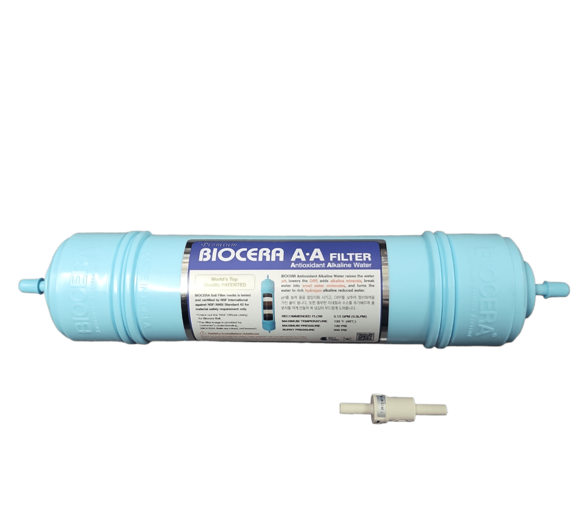 BIOCERA Alkaline Filter- Inline Blue 11"