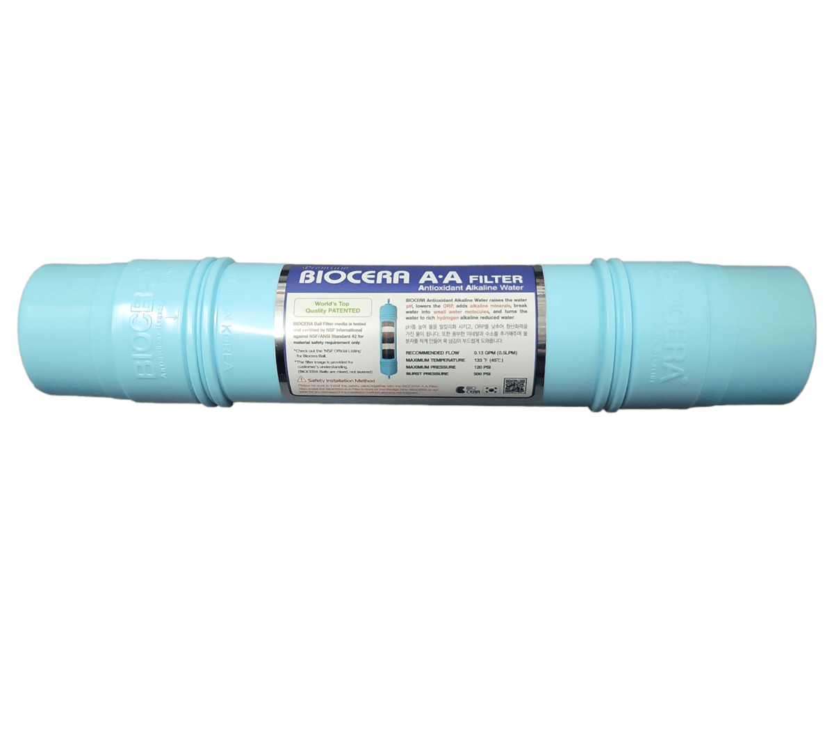 BIOCERA Alkaline Filter- Inline Blue 11"