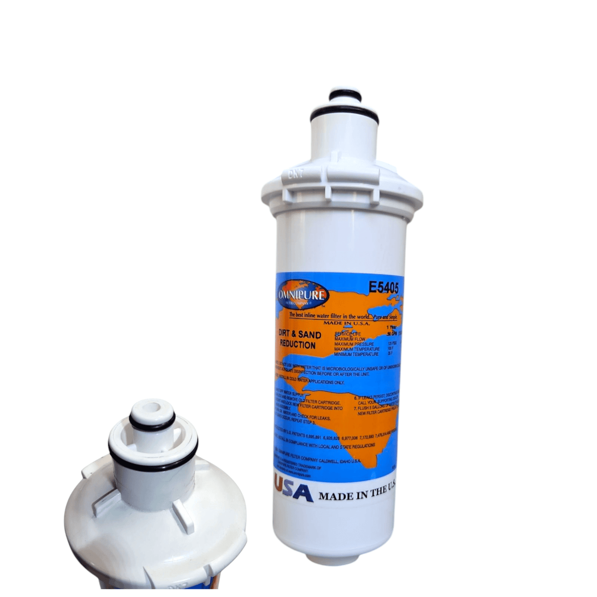 Omnipure E5405 8"x2.5" 5 Mic E-Series Sediment Water Filter