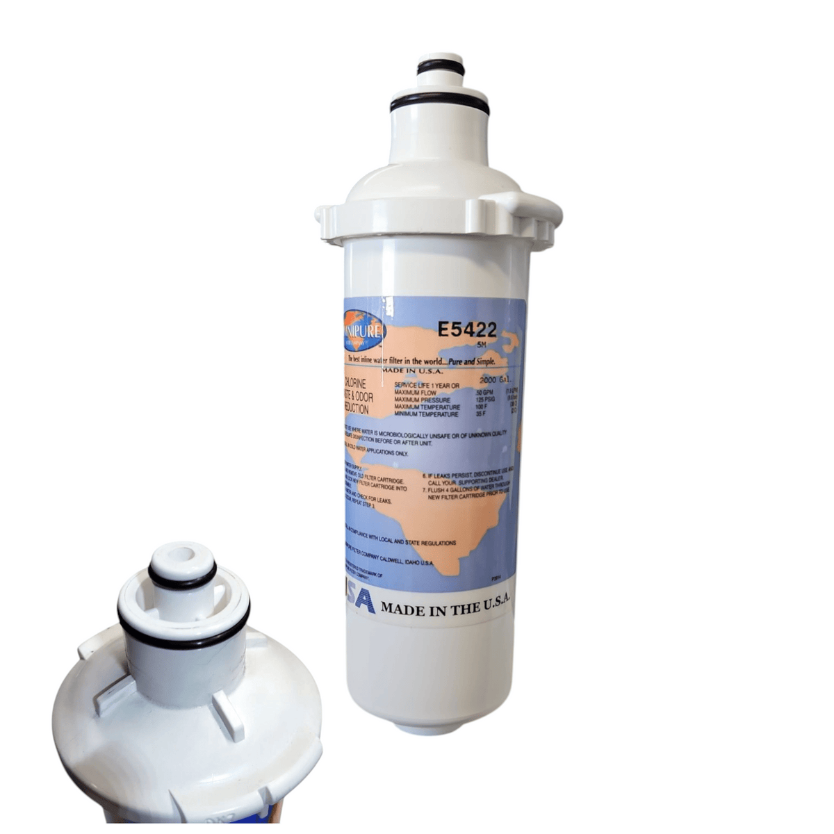 Omnipure E5422 Water Filter 8"x2.5" Diameter E-Series Carbon Block 5M ...