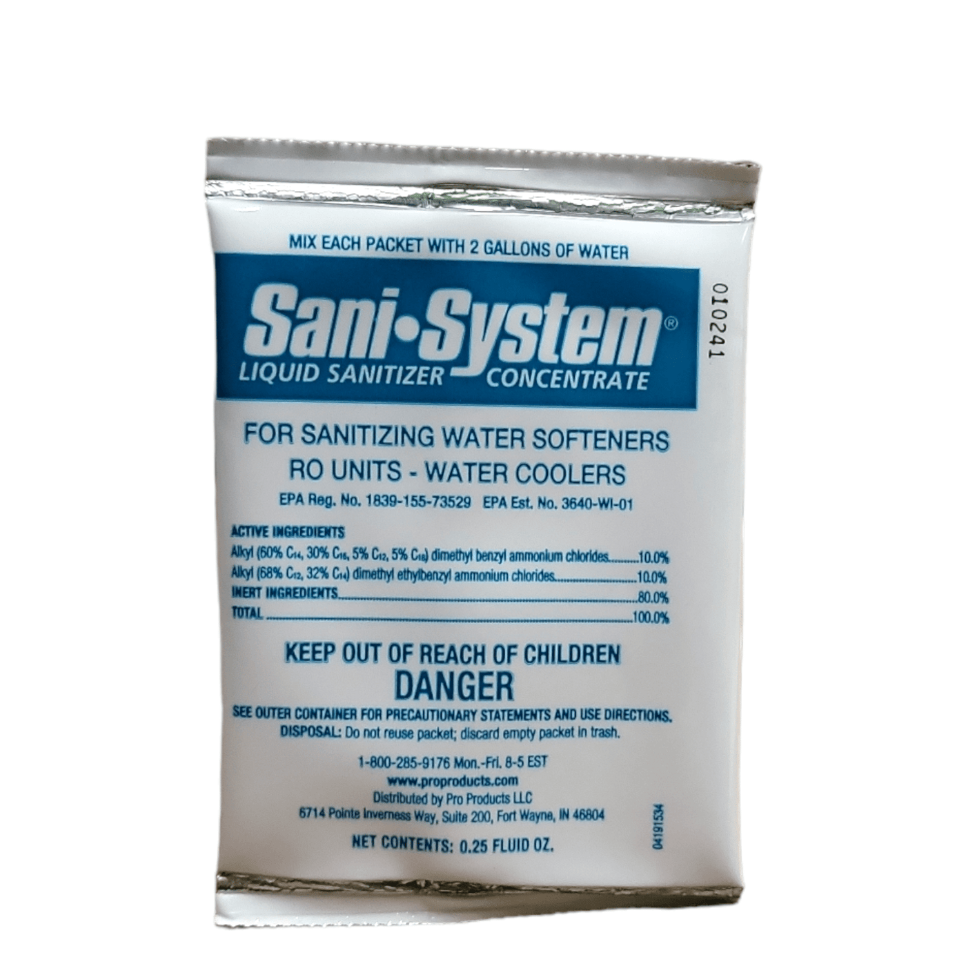 Sani System SS24RO Liquid Cleaner Concentrate for RO Reverse Osmosis S