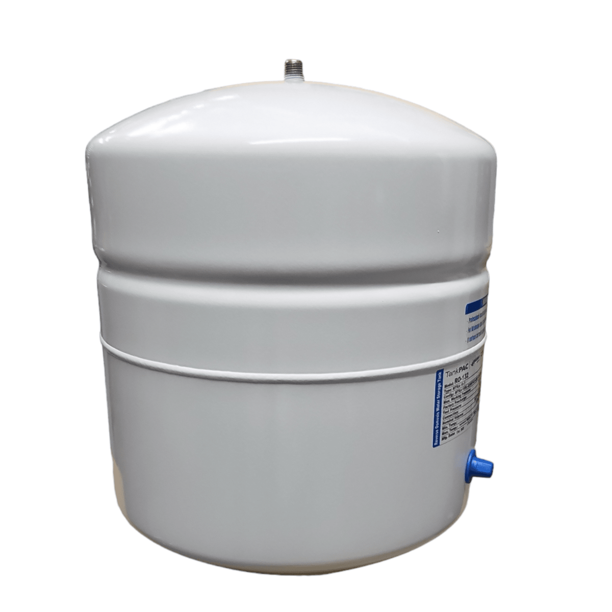 Reverse Osmosis Tank RO-132 4.4 Gallon White Metal With 1/4" Male Port