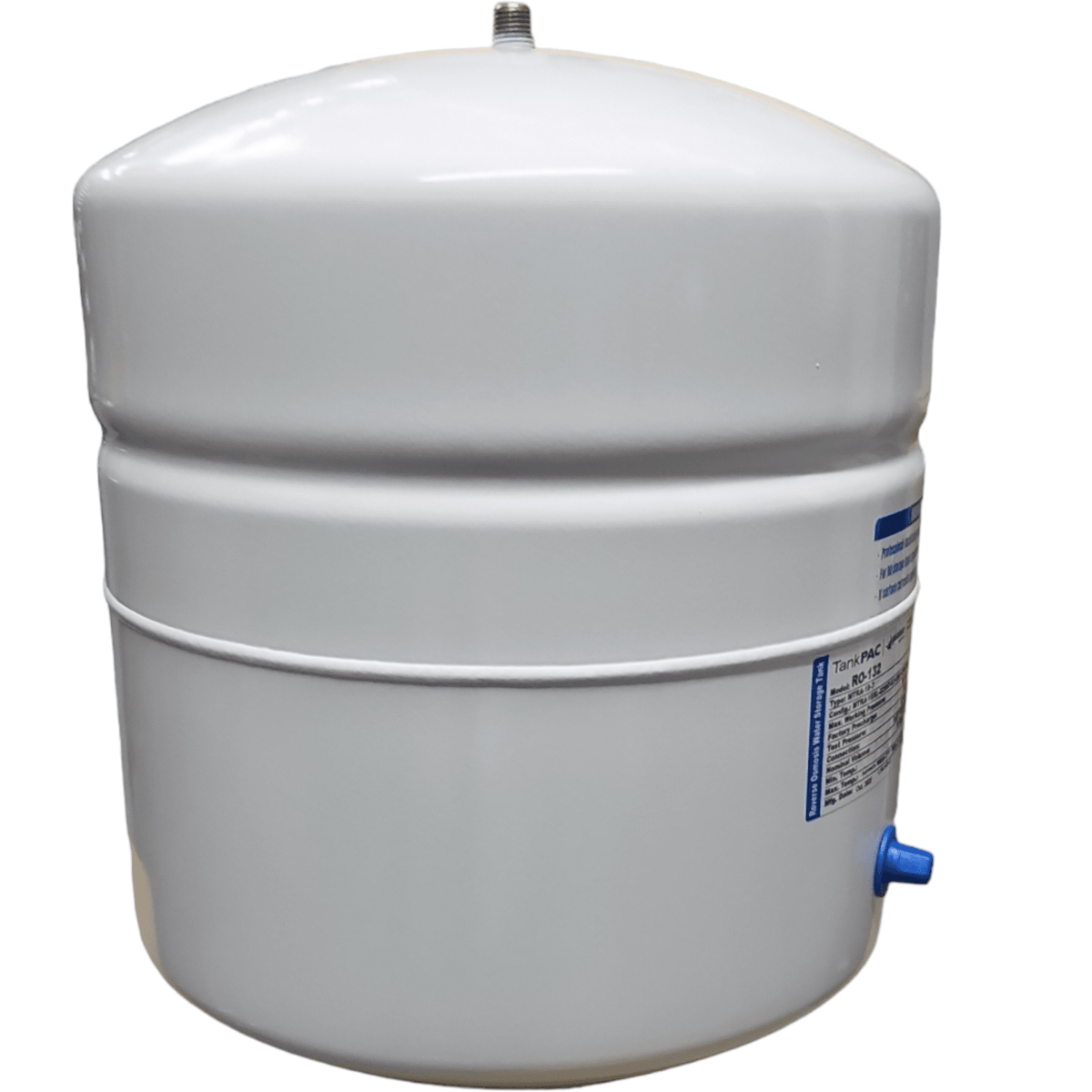 Reverse Osmosis Tank RO-152 5.5 Gallon White Metal With 1/4" Male Port