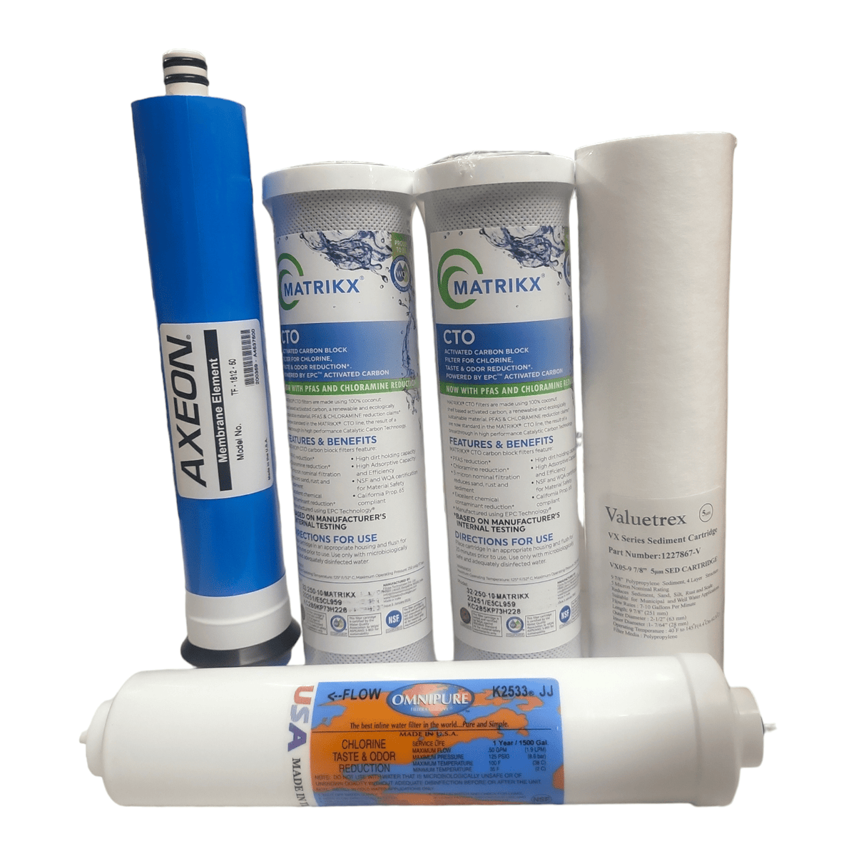 Compatible Water Filter Set For Wolverine RO System TFM-50E
