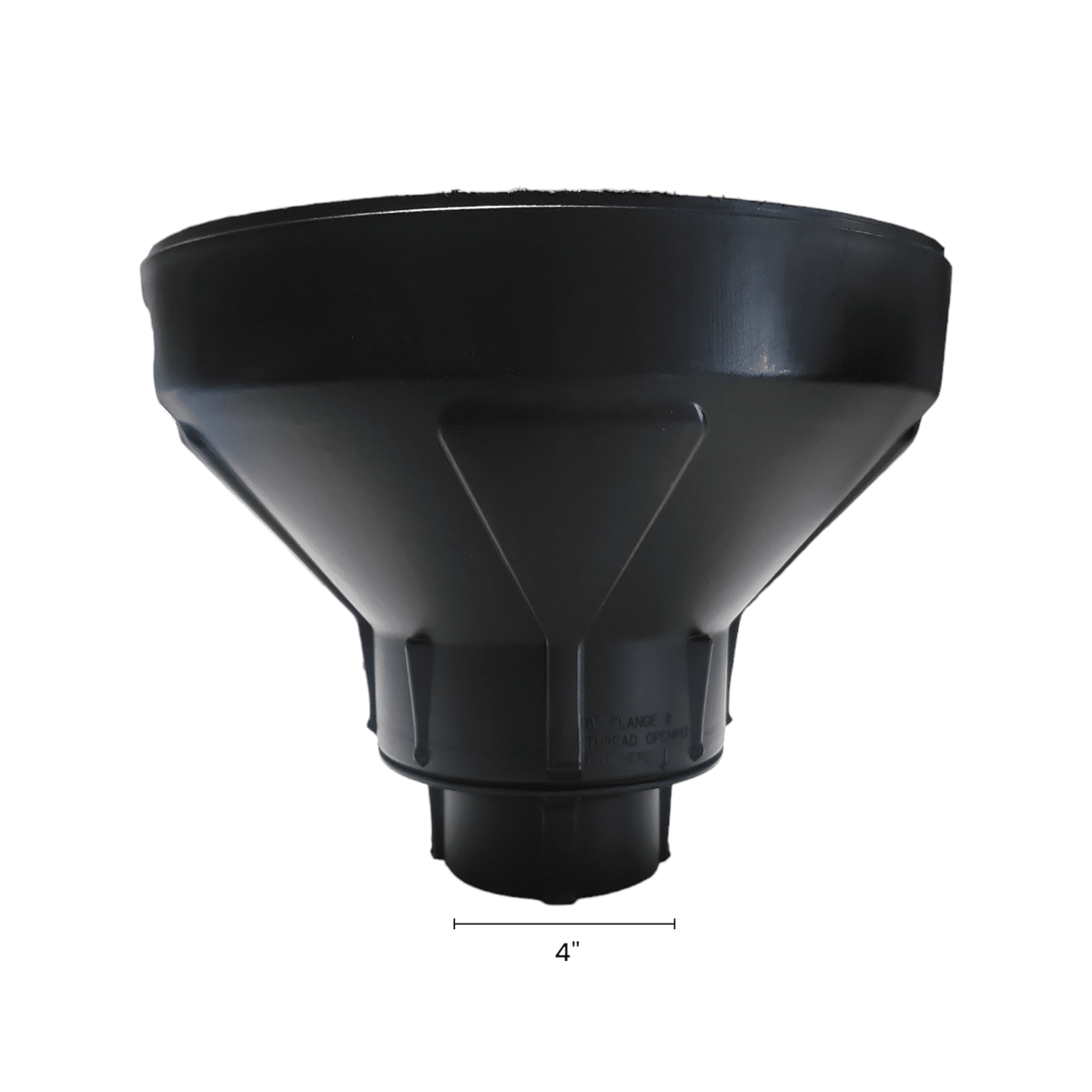 Heavy Duty Commercial Media Funnel 4" or cut to turn into 6" Tank Open