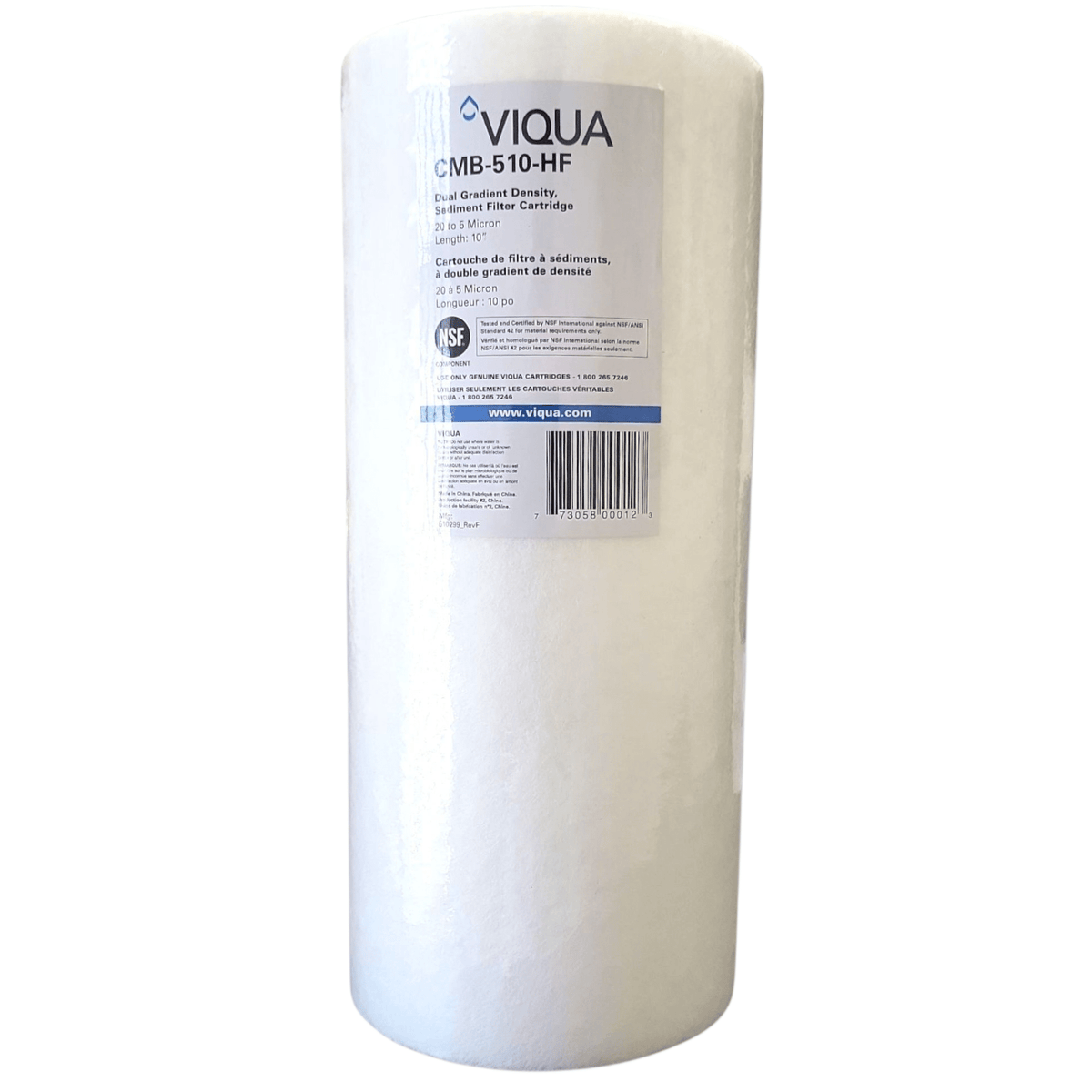 VIQUA CMB-510-HF Sediment Filter – 5 Micron, 4.5" x 10" High Flow Repl