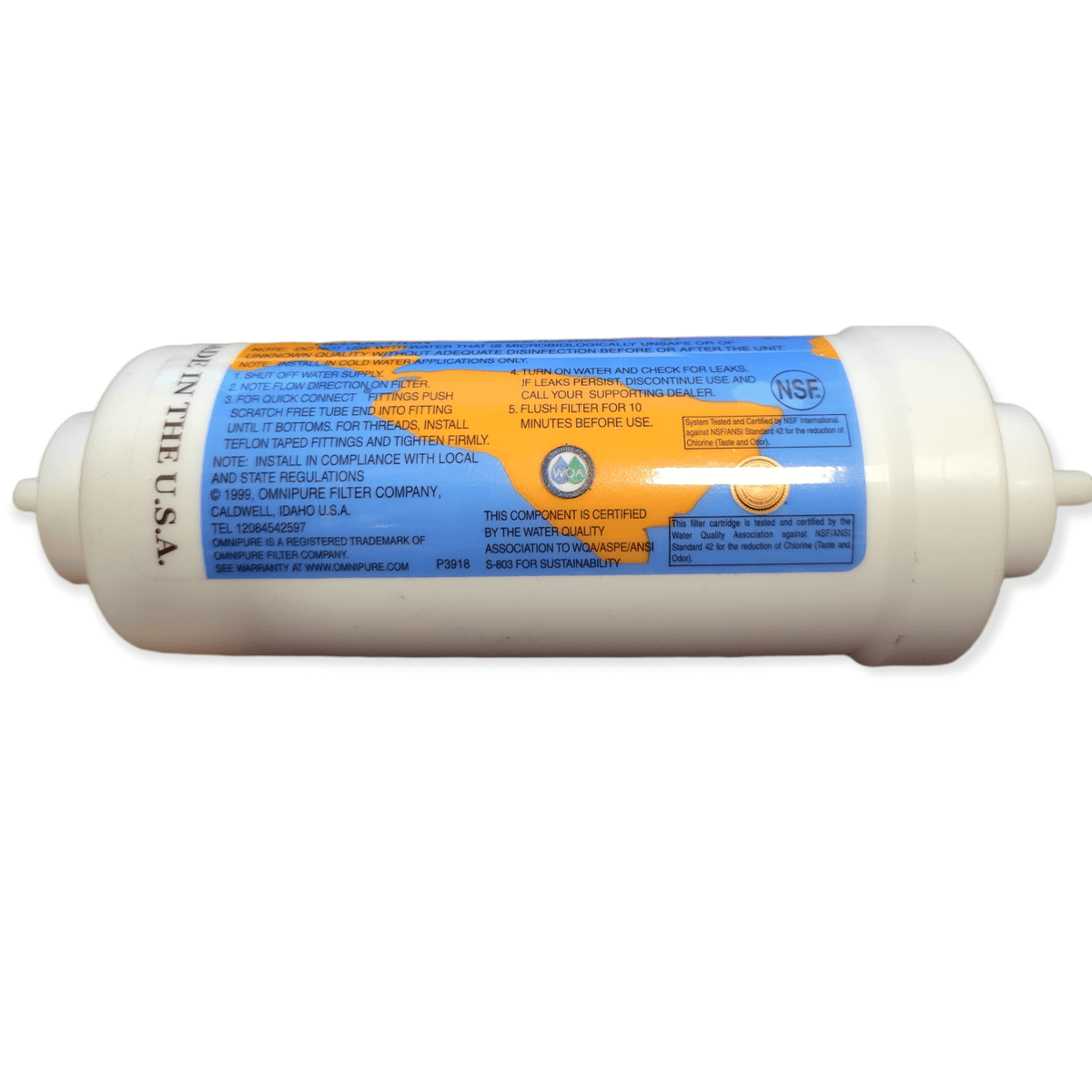 Omnipure K2305-JJ Inline Sediment 5mic - 6 x 2 1/4 Tube Filter — PURE ...